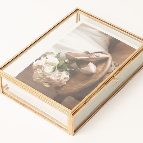 4x6 Red Brass & Glass Photo Print Box - Etsy