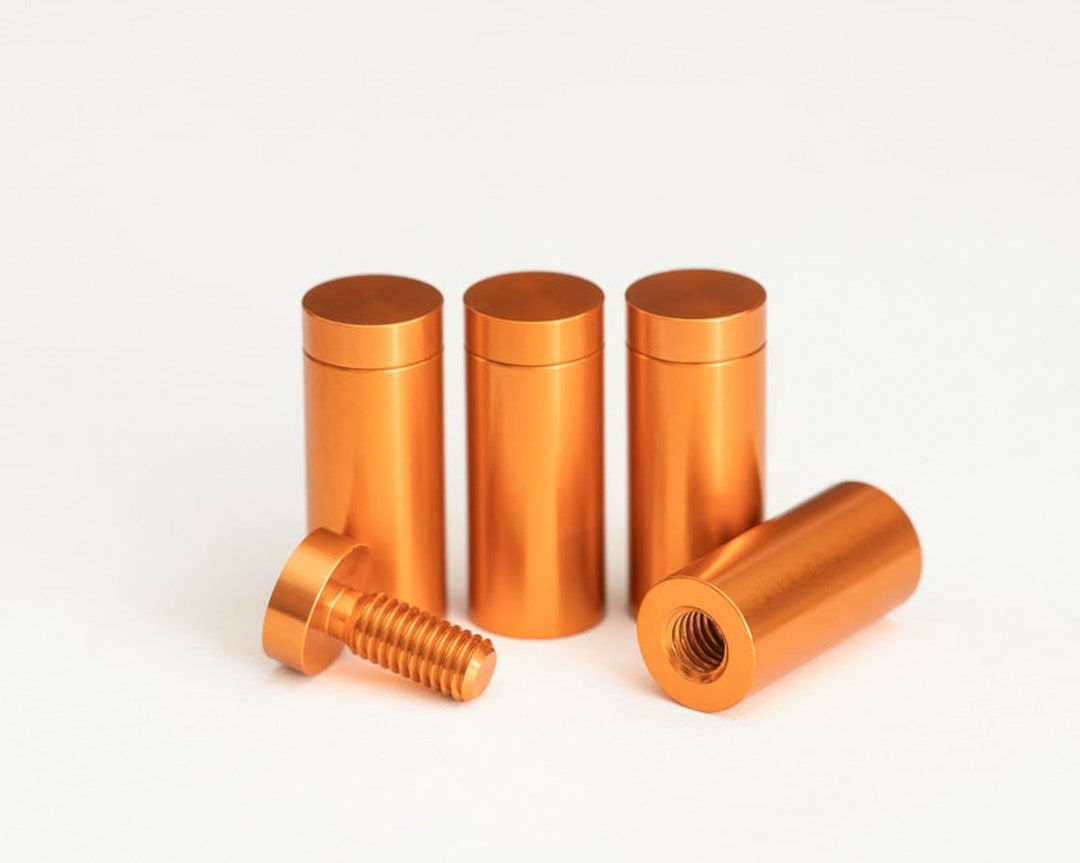 4 Individual Copper Standoff Bolt Set - Etsy