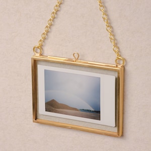 Mini Horizontal Brass Hanging Frame Wallet Photo 2.5x3.5 Ornament - Etsy
