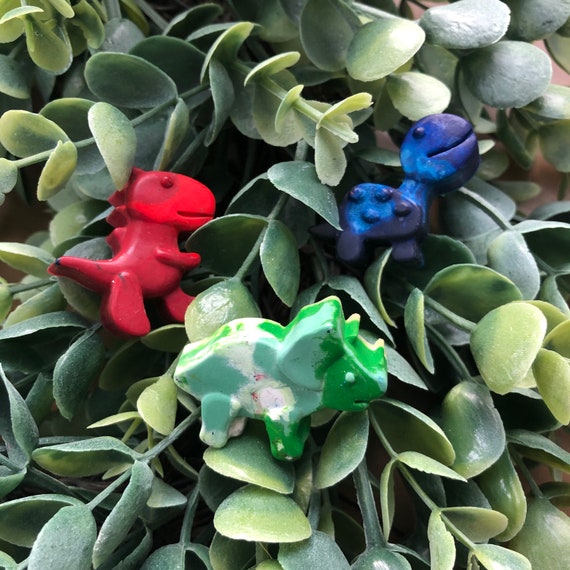 Dinosaur Recycled Crayons Inspire Young Artists Birthday | Etsy