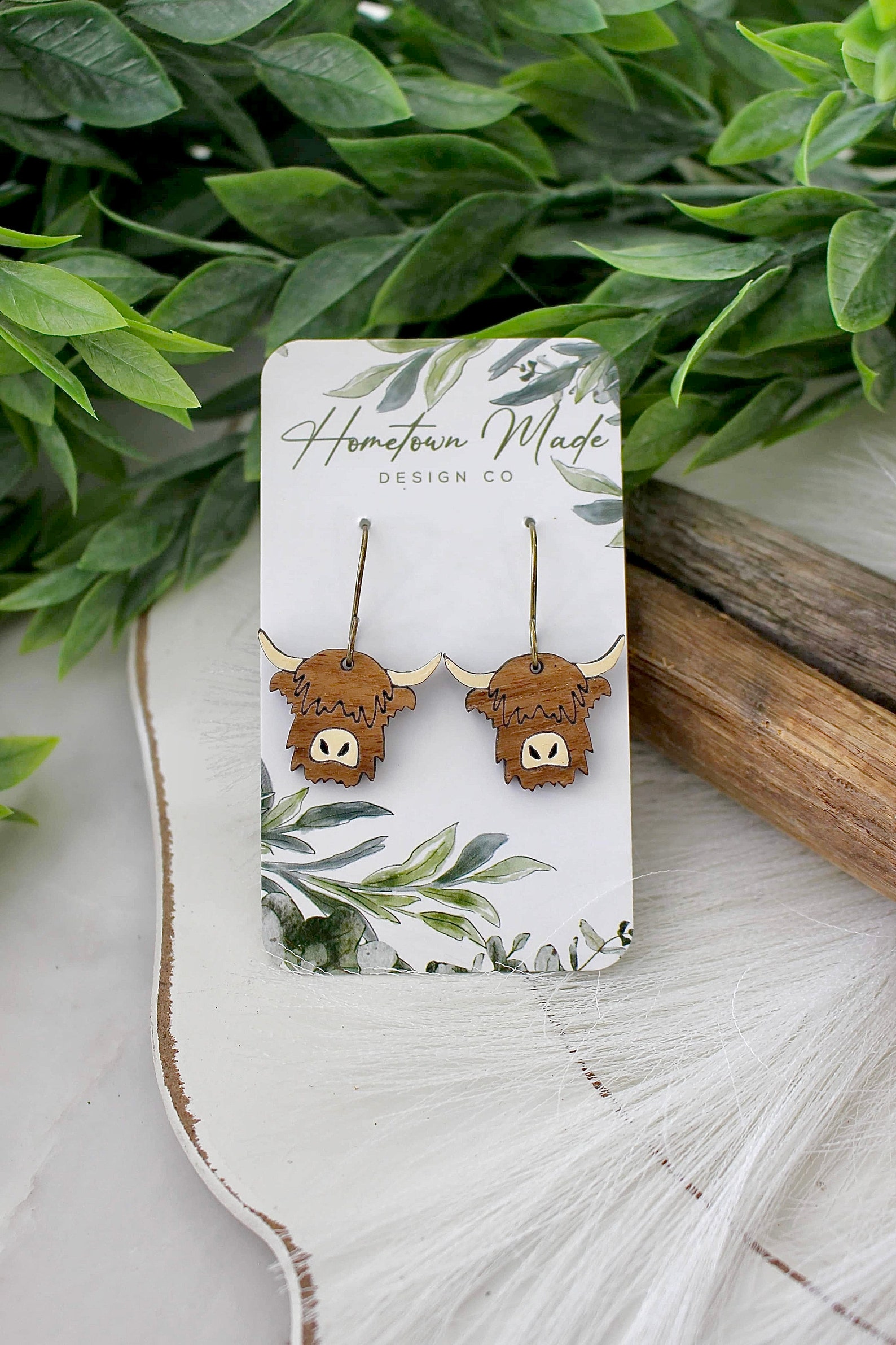 Cute Highland Cow Earrings, Highland Cow Gift, Highland Cow With or ...