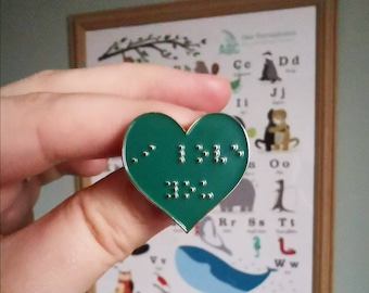 Braille I Love You | Etsy
