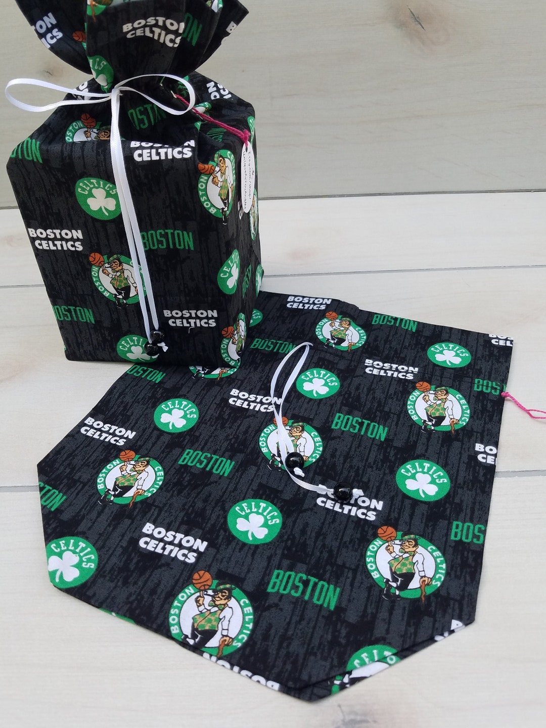 Tissue Covers Boston Celtics Basketball Fits Square Tissue Boxes 4.5 ...