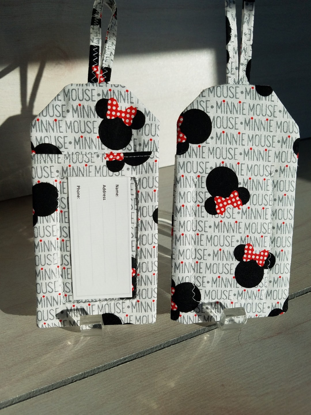 Luggage Tag Disney's Minnie Mouse Print : Luggage Tag, Laptop Bag ...
