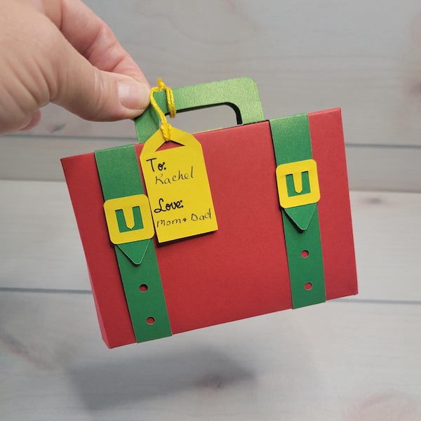 Suitcase Card Box - Etsy