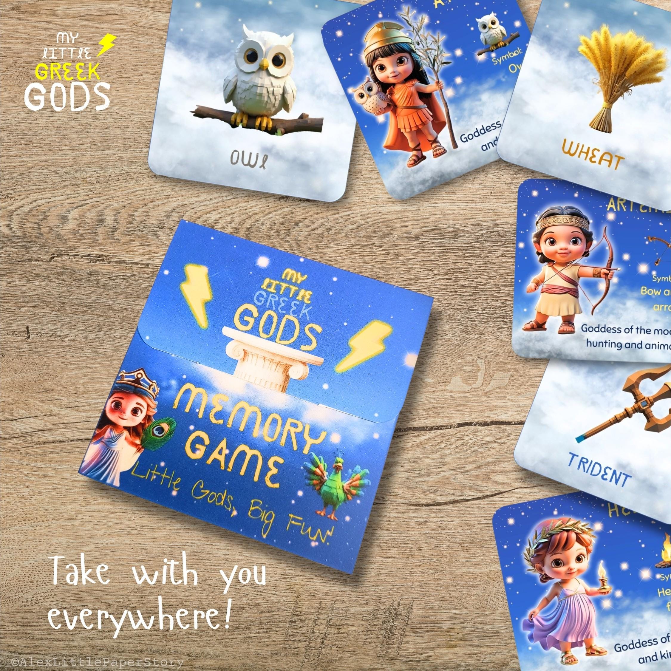 Printable Greek Gods Memory Game – Greek Mythology Matching Cards ...