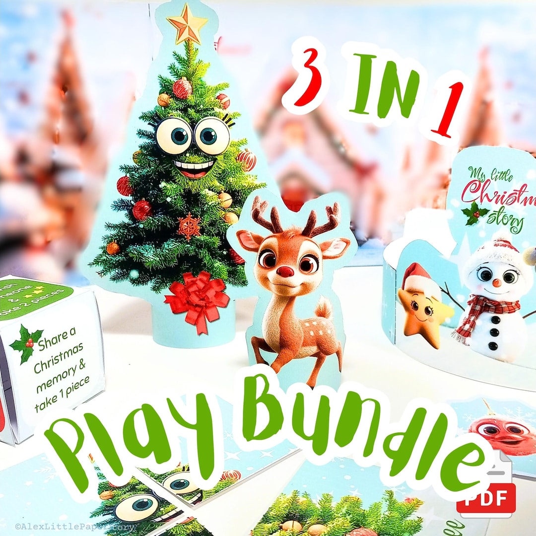 3 in 1 Play Bundle • My Little Christmas Story • Storytelling Figure ...