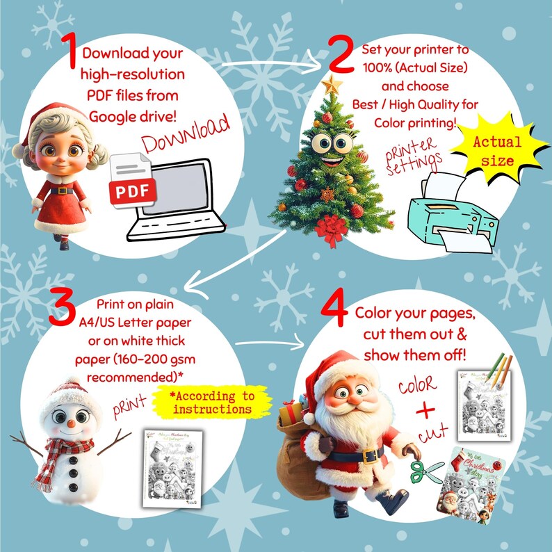 Christmas Coloring Book • My Little Christmas Story • Creative Play ...