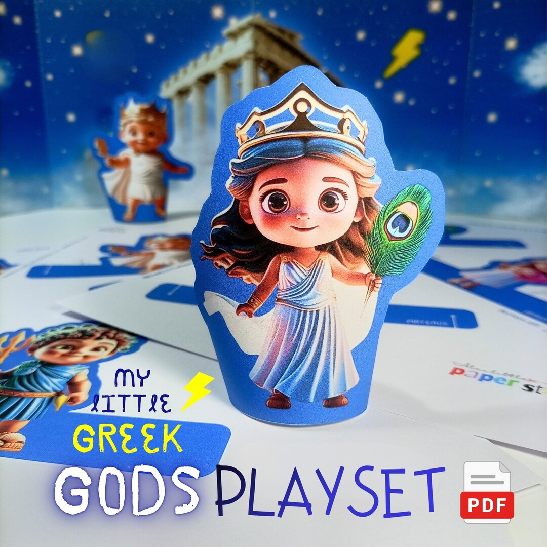 Printable Greek Mythology Playset – Greek Gods Storytelling Puppet Set ...