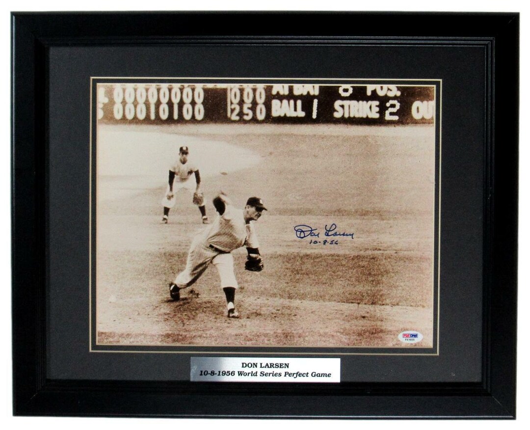 Don Larsen New York Yankees Signed Framed 11x14 Photo PSA/DNA F61665 - Etsy