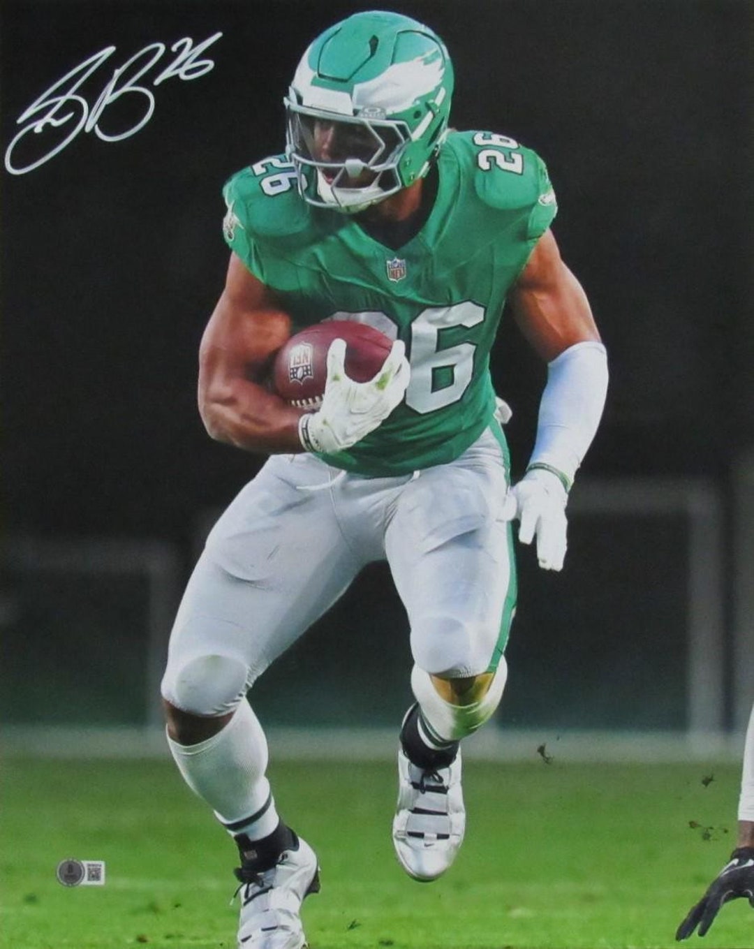 Saquon Barkley Autographed 16x20 Photo Philadelphia Eagles - Etsy