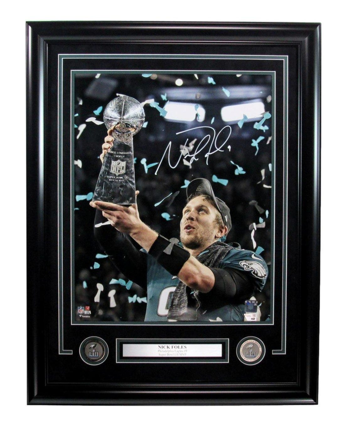 Nick Foles Autographed 16x20 Photo Philadelphia Eagles Framed - Etsy