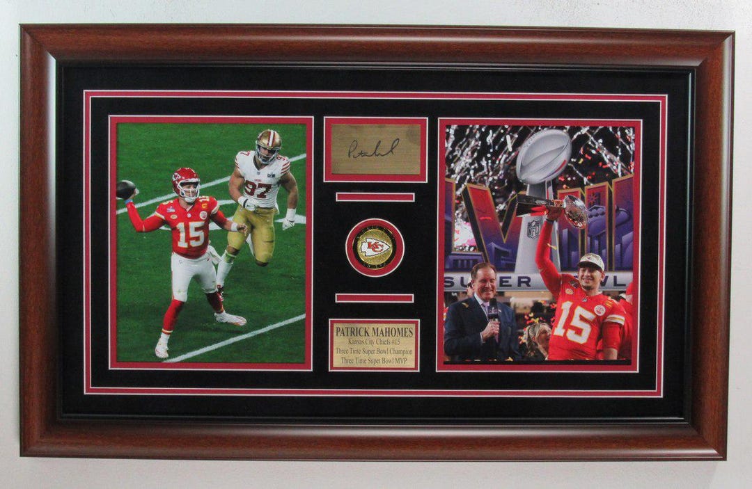 Patrick Mahomes Collage Framed - Etsy
