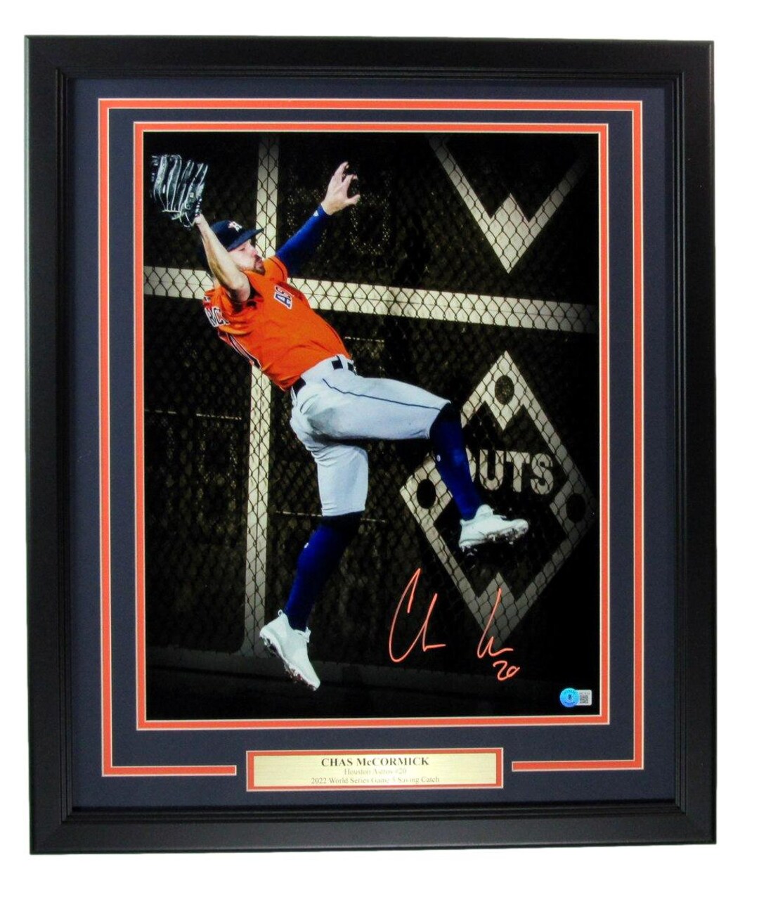Chas Mccormick Autographed 16x20 Photo World Series Catch - Etsy