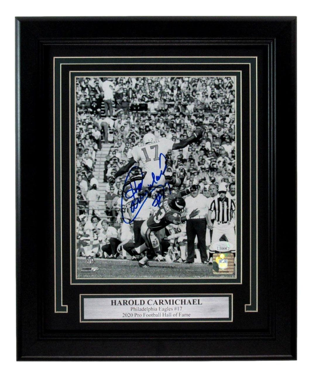 Harold Carmichael HOF Autographed/signed 8x10 Photo Eagles Framed - Etsy