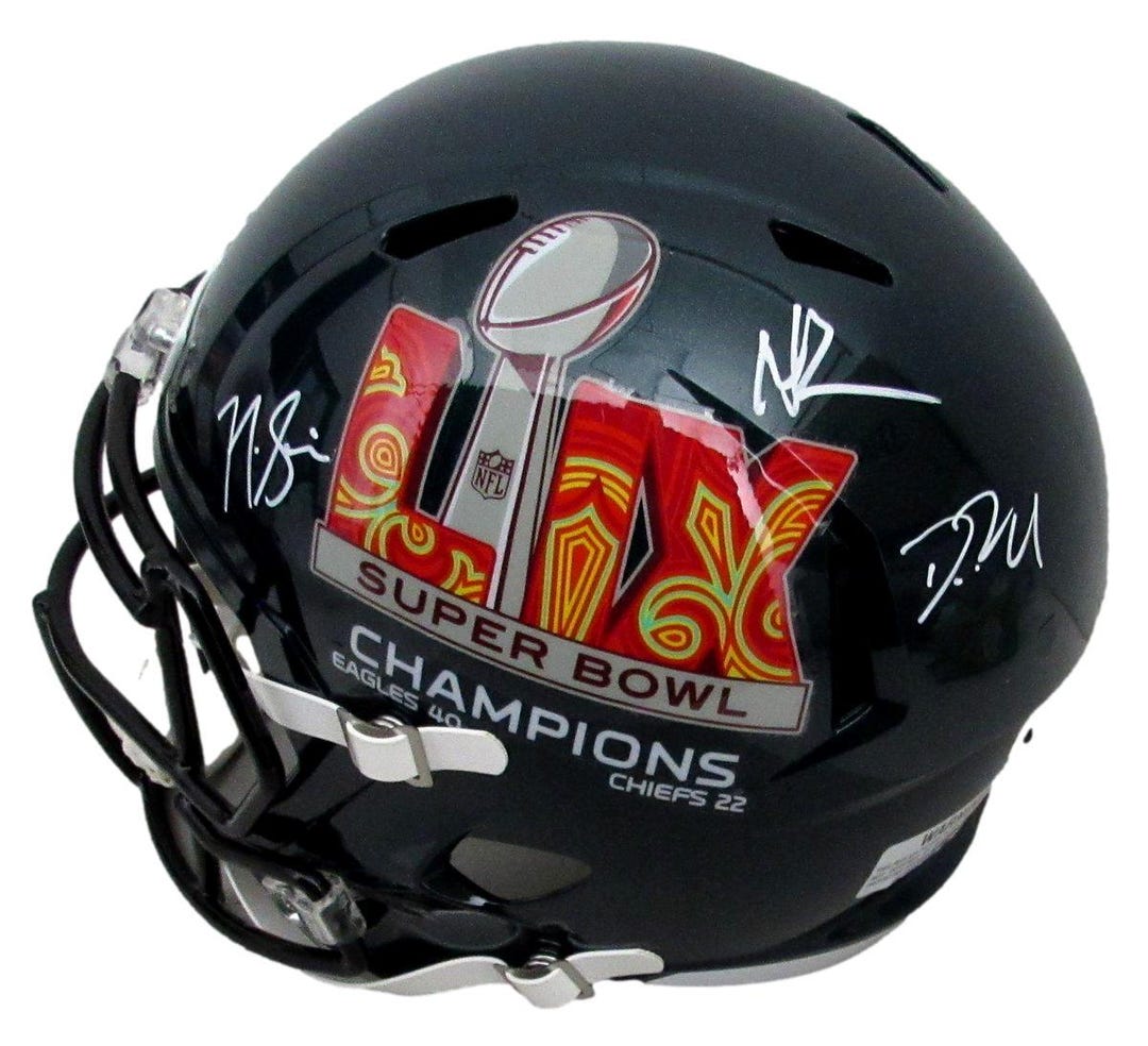 Nick Siriani/big Dom/howie Roseman Multi-signed/autographed Green Full ...