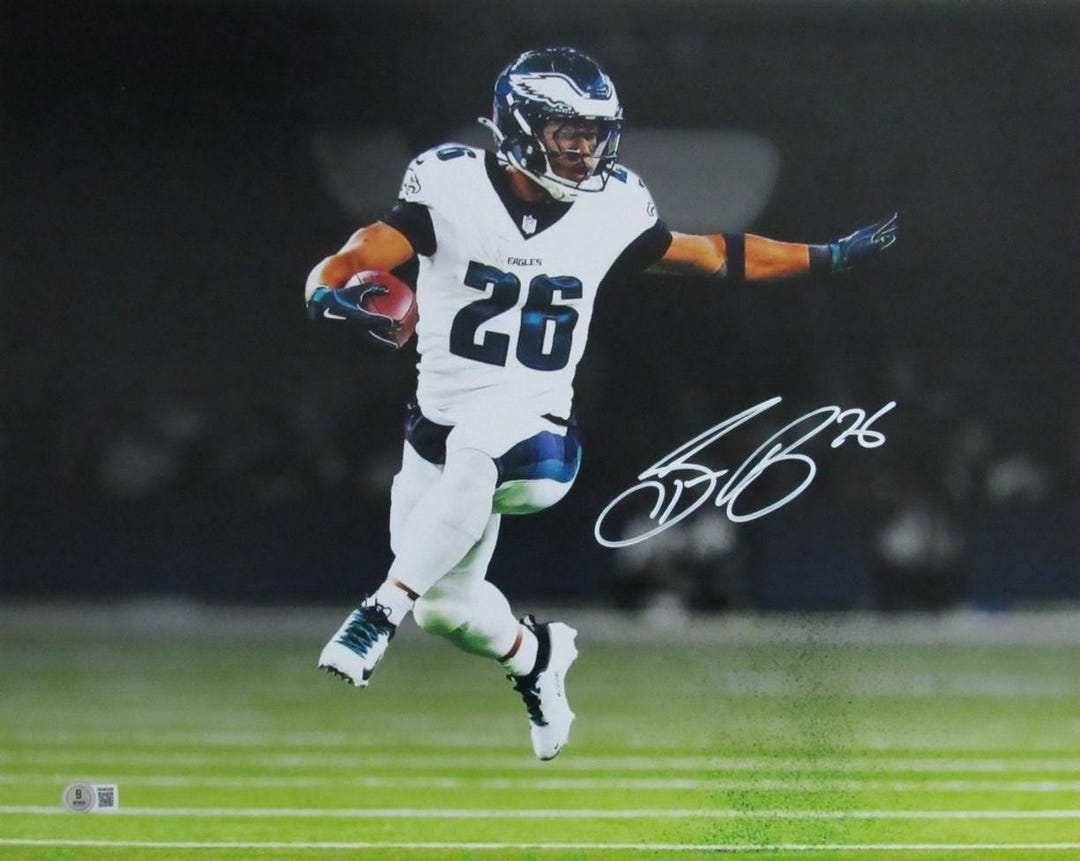 Saquon Barkley Autographed 16x20 Photo Philadelphia Eagles - Etsy