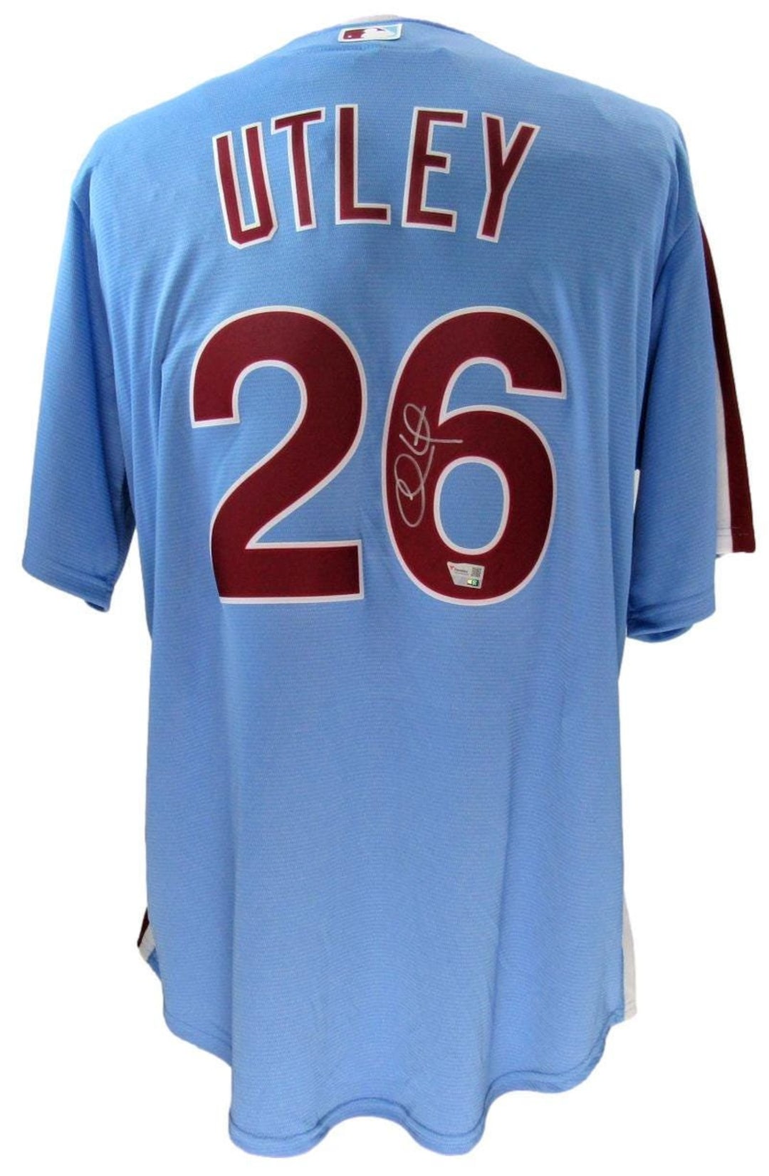 Chase Utley Signed Blue Baseball Jersey Philadelphia Phillies - Etsy