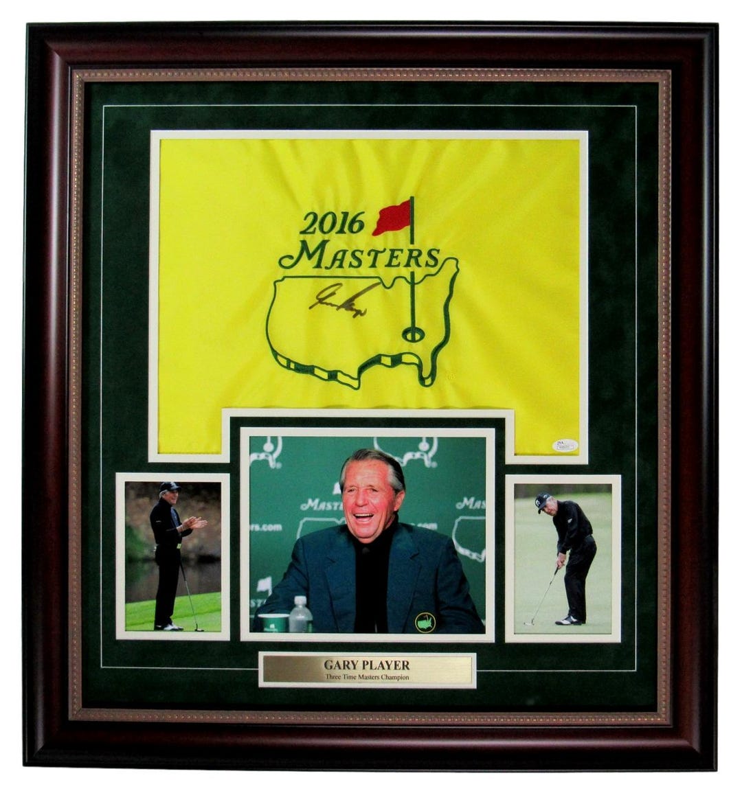 Gary Player Autographed/signed 2016 Masters Flag Framed - Etsy