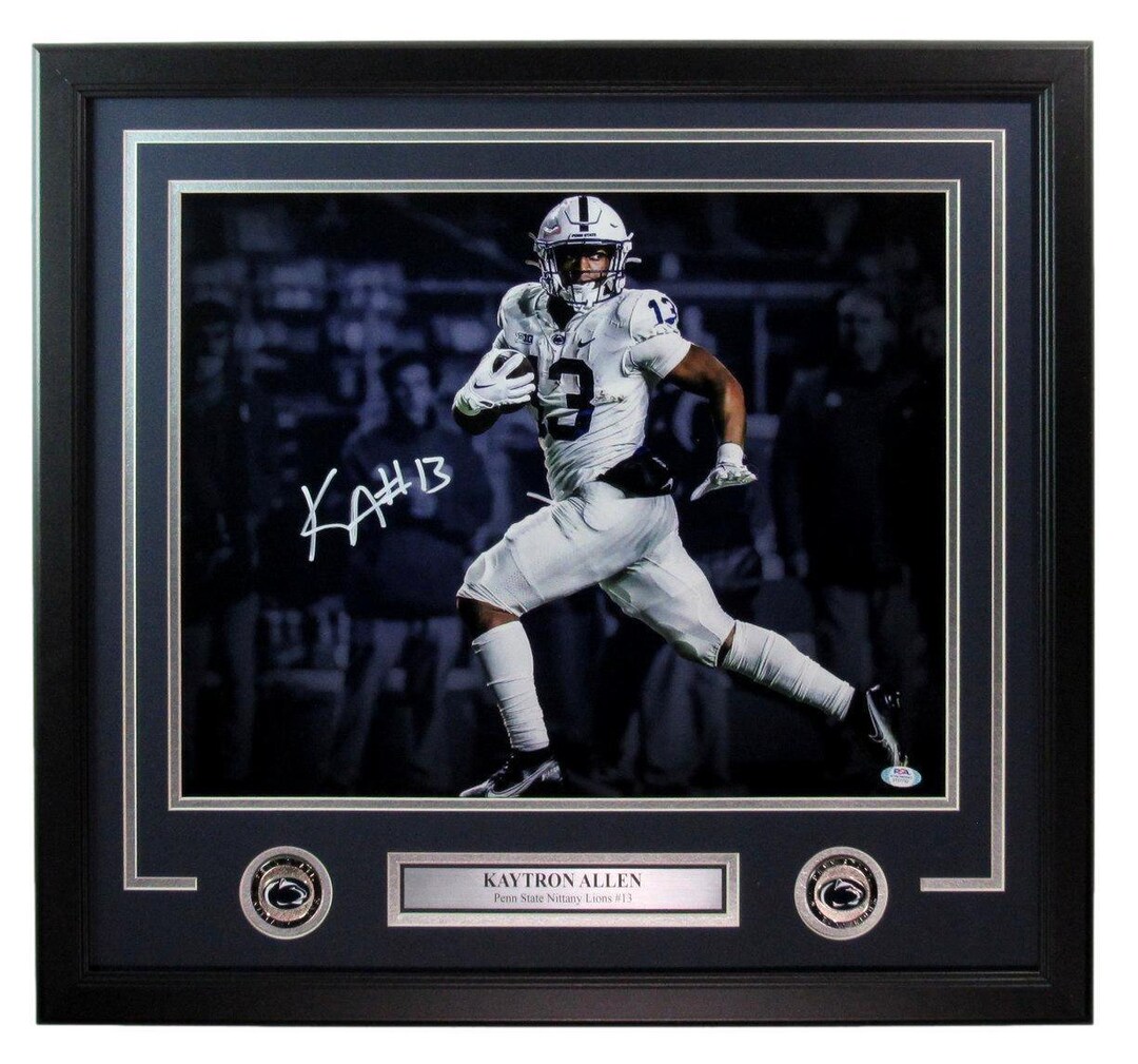 Kaytron Allen Autographed 16x20 Photo Penn State Framed - Etsy