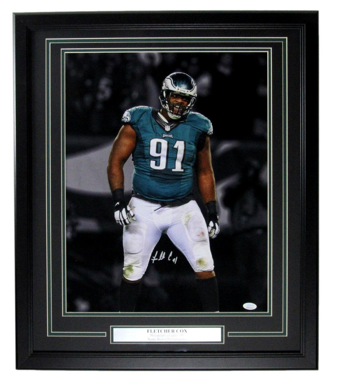 Fletcher Cox Autographed 16x20 Photo Philadelphia Eagles Framed JSA - Etsy