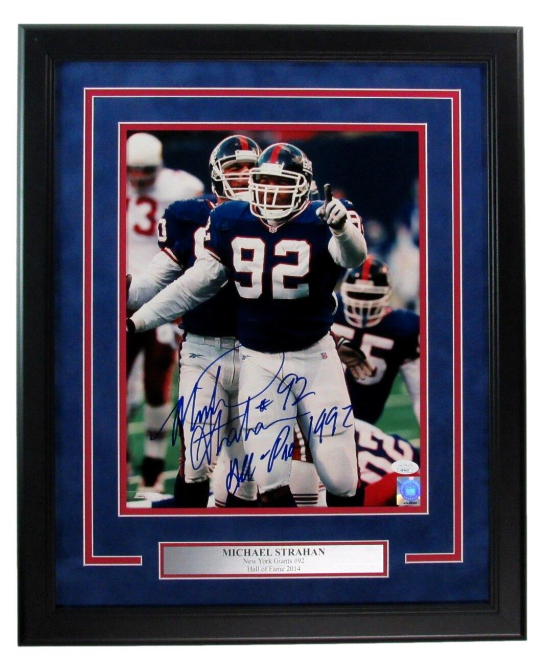 Michael Strahan HOF Inscribed/signed 11x14 Photo New York Giants Framed ...