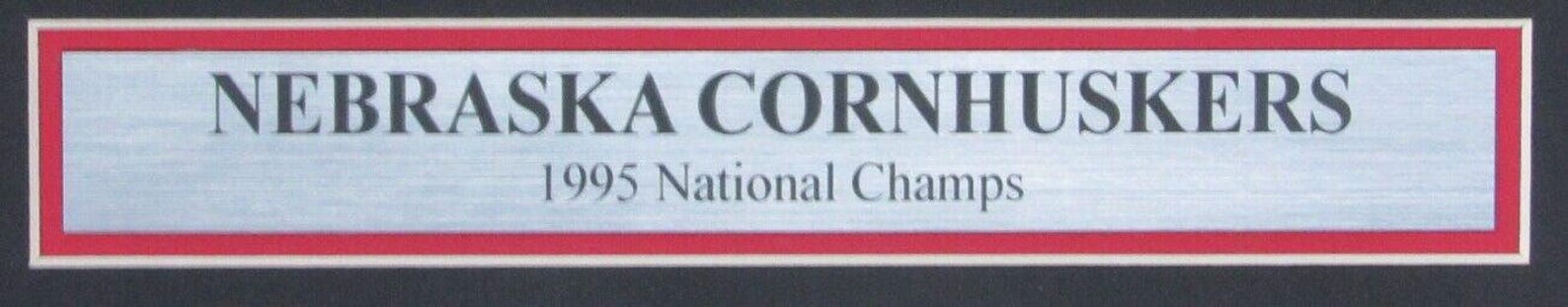 Nebraska 1995 National Champs the Arizona Republic Newspaper Framed ...