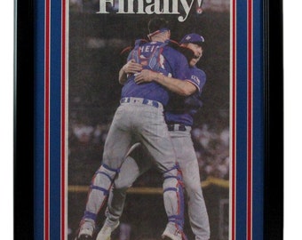 2023 Texas Rangers World Series Championship Framed REAL Newspaper ...