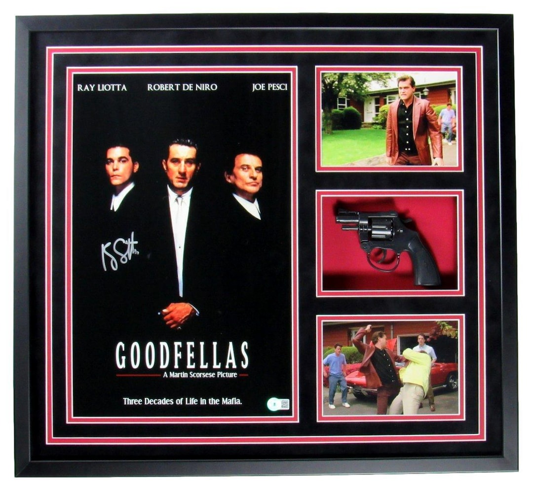 Ray Liotta Signed Goodfellas Movie Poster With Collage Framed Beckett ...