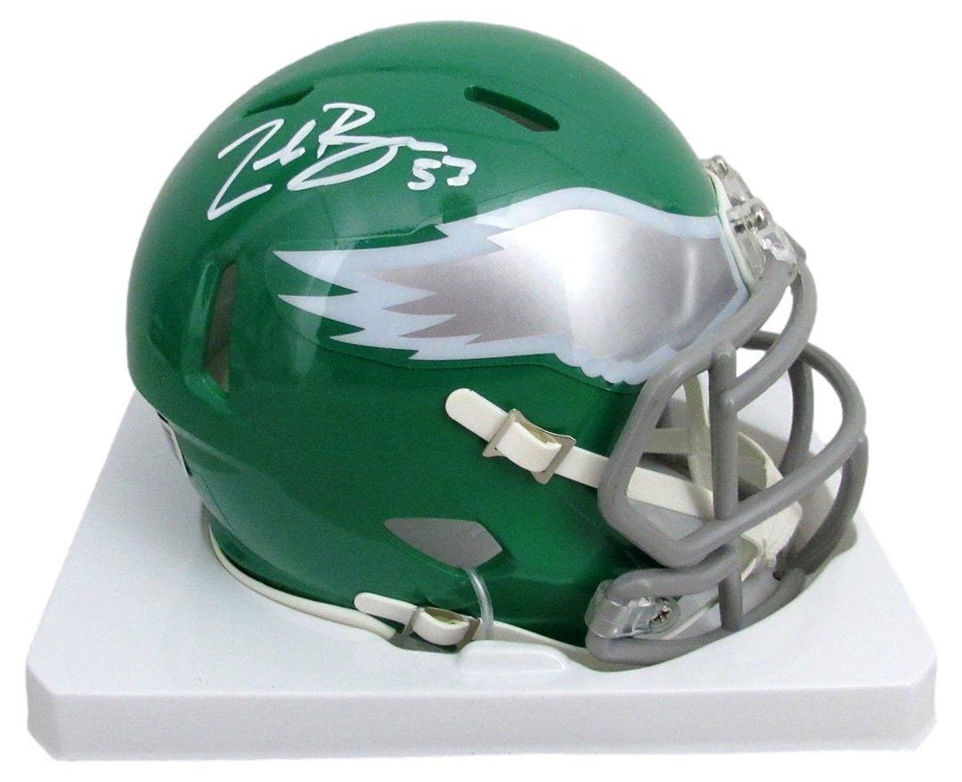 Zack Baun Signed/autographed Kelly Green Mini Speed Football Helmet ...