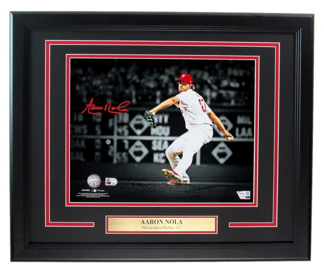 Aaron Nola Signed/auto 11x14 Photo Philadelphia Phillies Framed - Etsy
