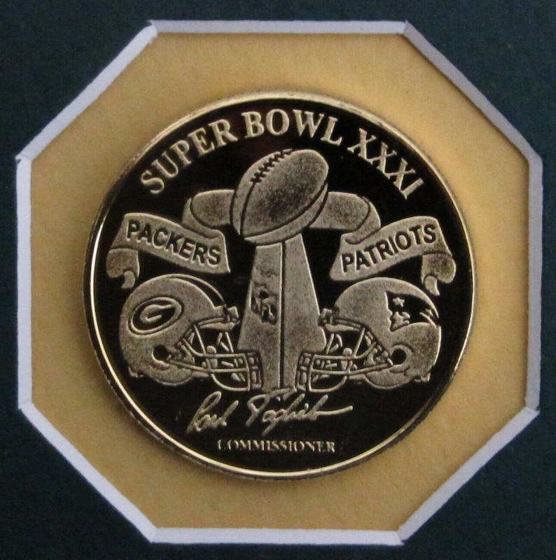 Green Bay Packers 4-time Super Bowl Champions 4 Coins & - Etsy