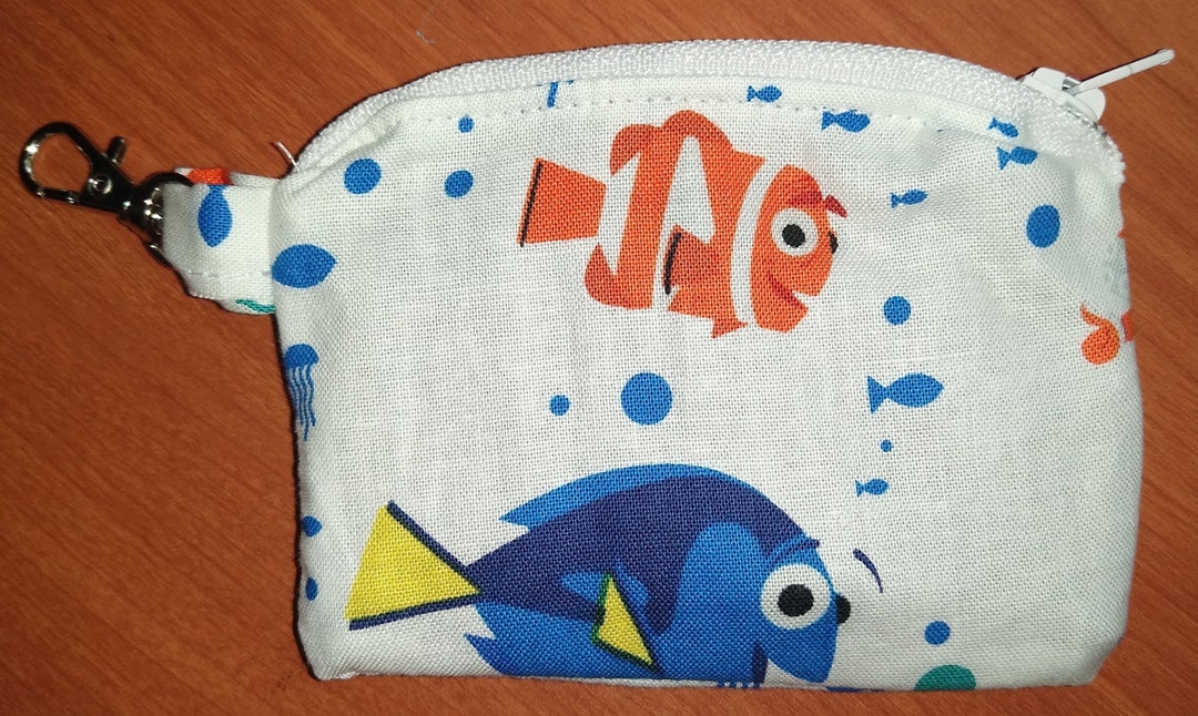 Finding Nemo, Dory, Hank Mini Canvas Zipper Pouch Bag, Coin Purse With ...