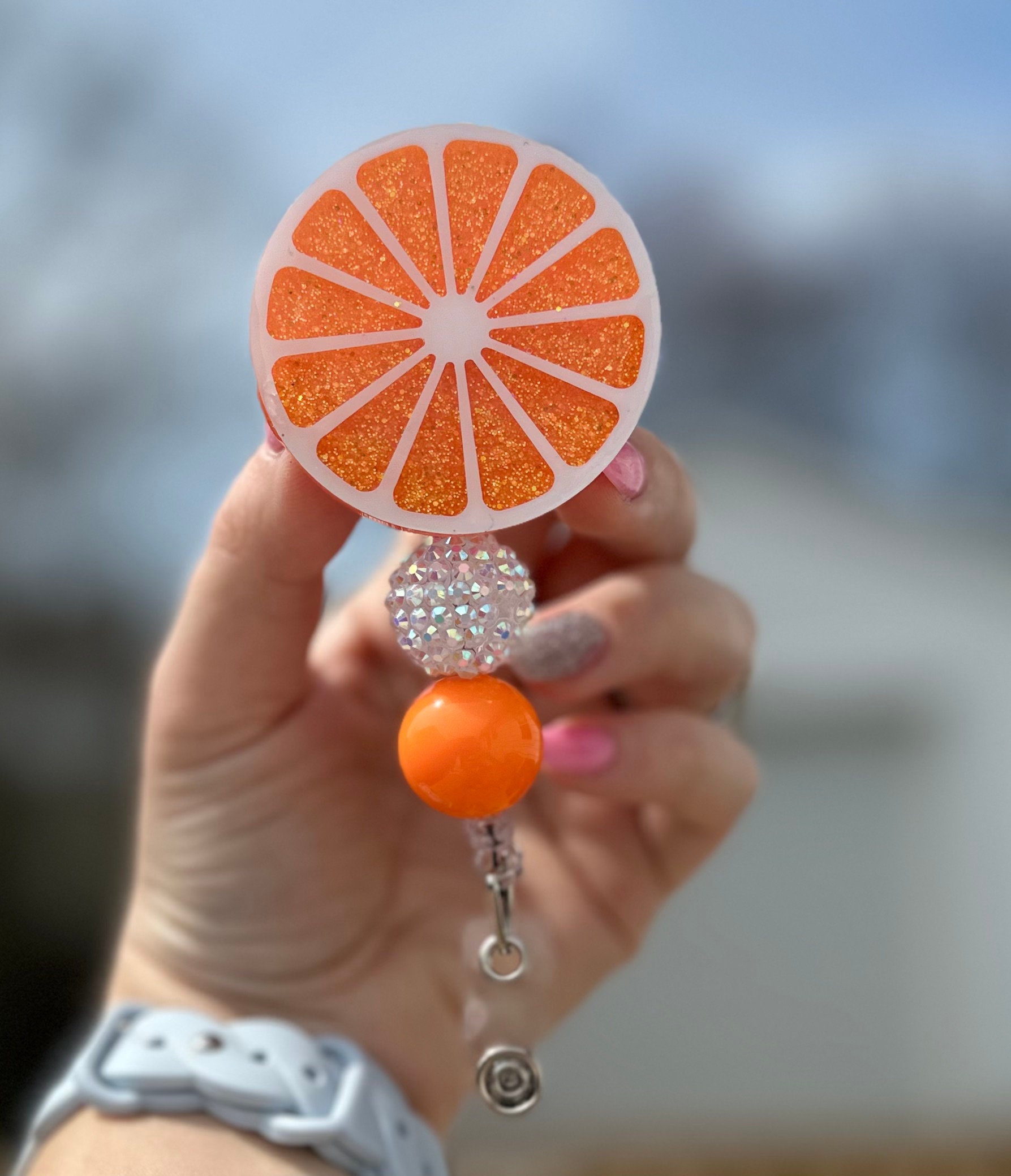 Citrus Slice Badge Reel - Etsy