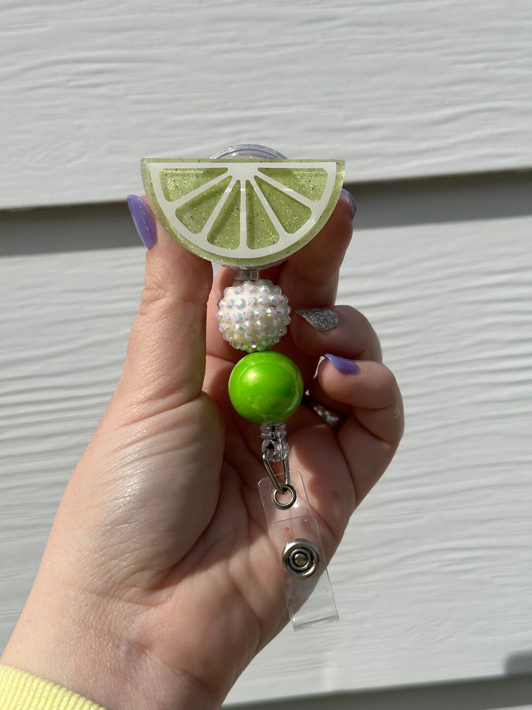 Lime Wedge Badge Reel - Etsy