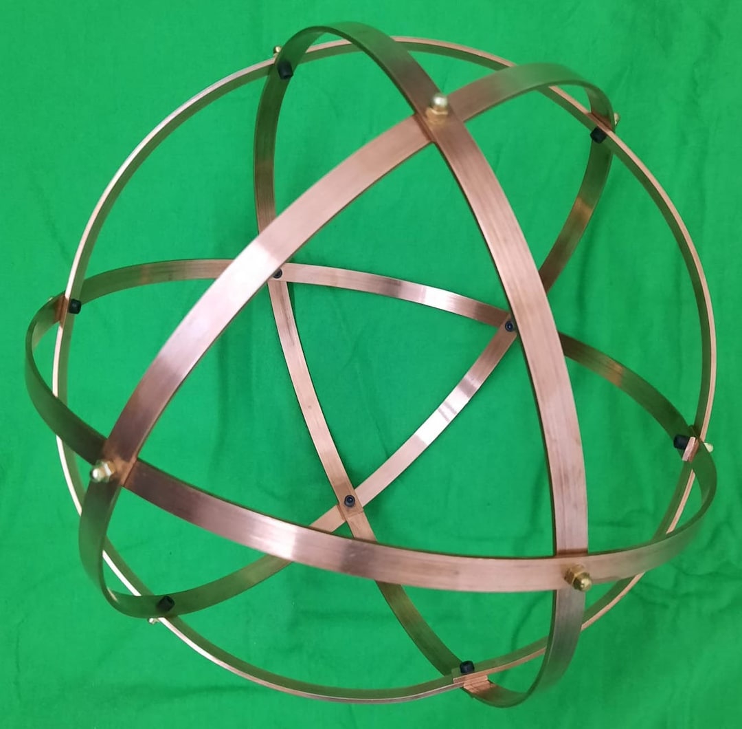 Genesa Crystal in Copper, 25 Cm Diameter, 10 Mm Wide Bands ...