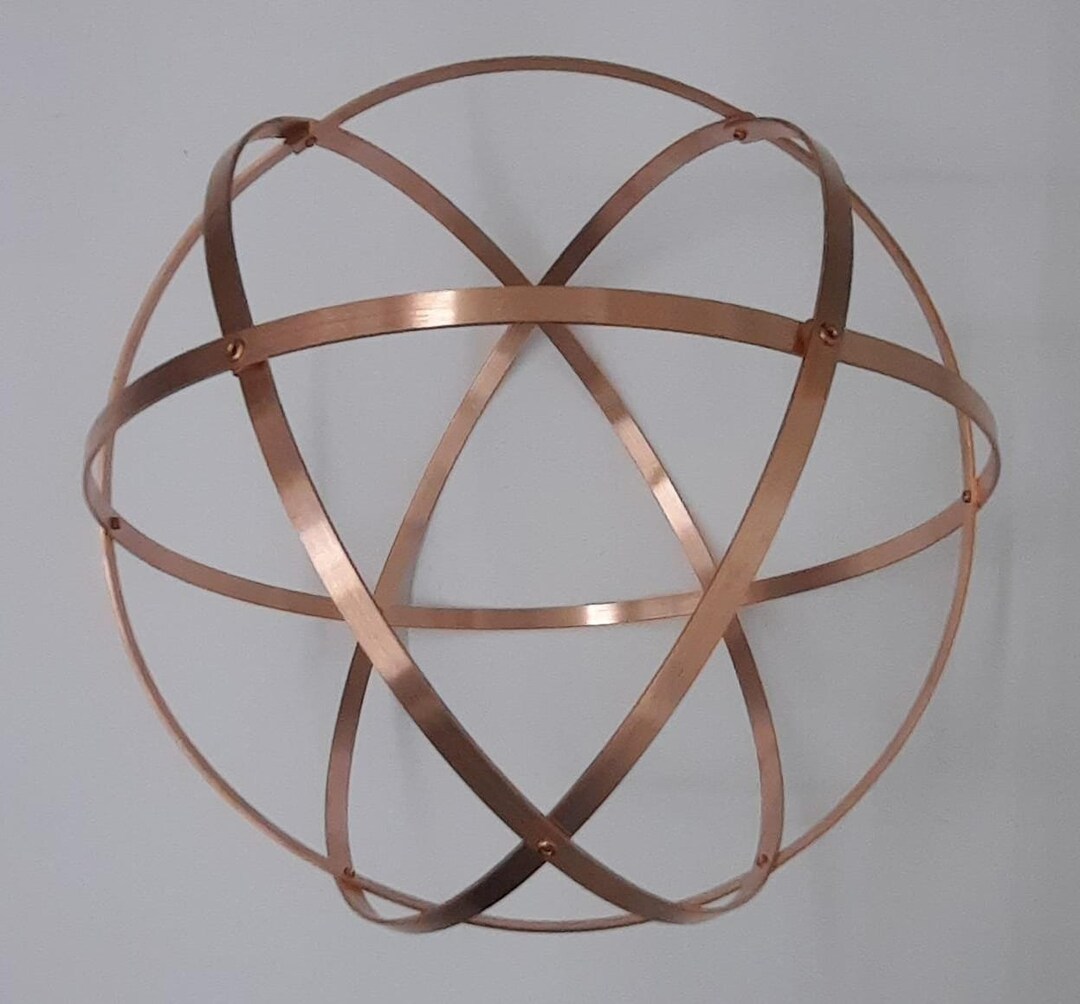 Genesa Crystal Copper 32 Cm Diameter, 10 Mm Wide Bands and Fixings With ...