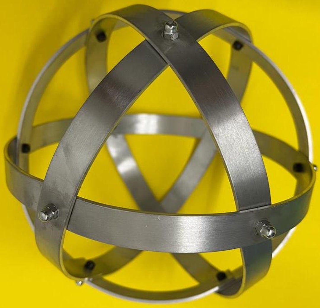Genesa Crystal in Natural Aluminium, 16 Cm in Diameter, Bands 15 Mm ...