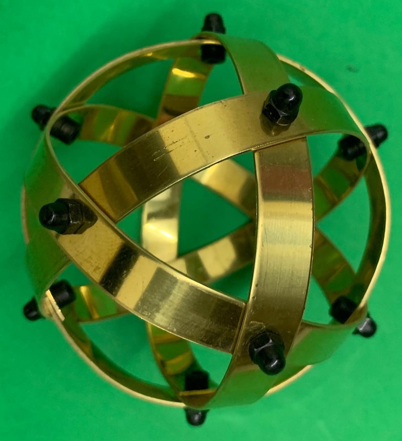 Genesa Crystal 8 Cm in Diameter Brass Fastened With Black - Etsy