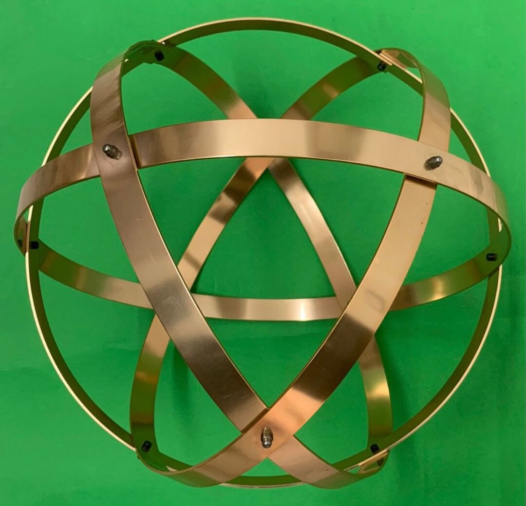 Genesa Crystal en aluminium Ramato, 32 cm de diamètre, bandes de 20 mm ...