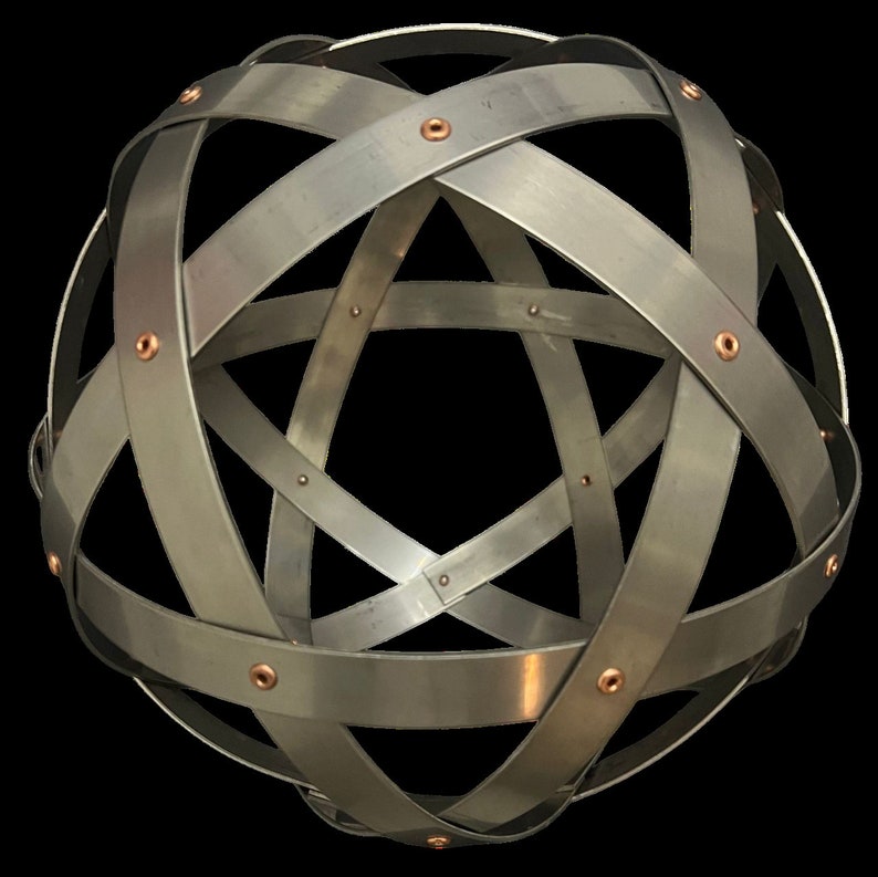 Genesa Penta in Stainless Steel 25 Cm in Diameter, 20 Mm Wide Bands ...
