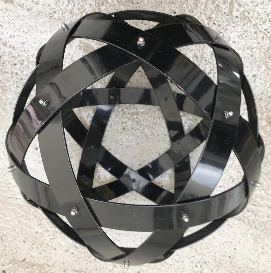 Genesa Penta 32cm Diameter in Gloss Black Painted Aluminum With 30mm ...