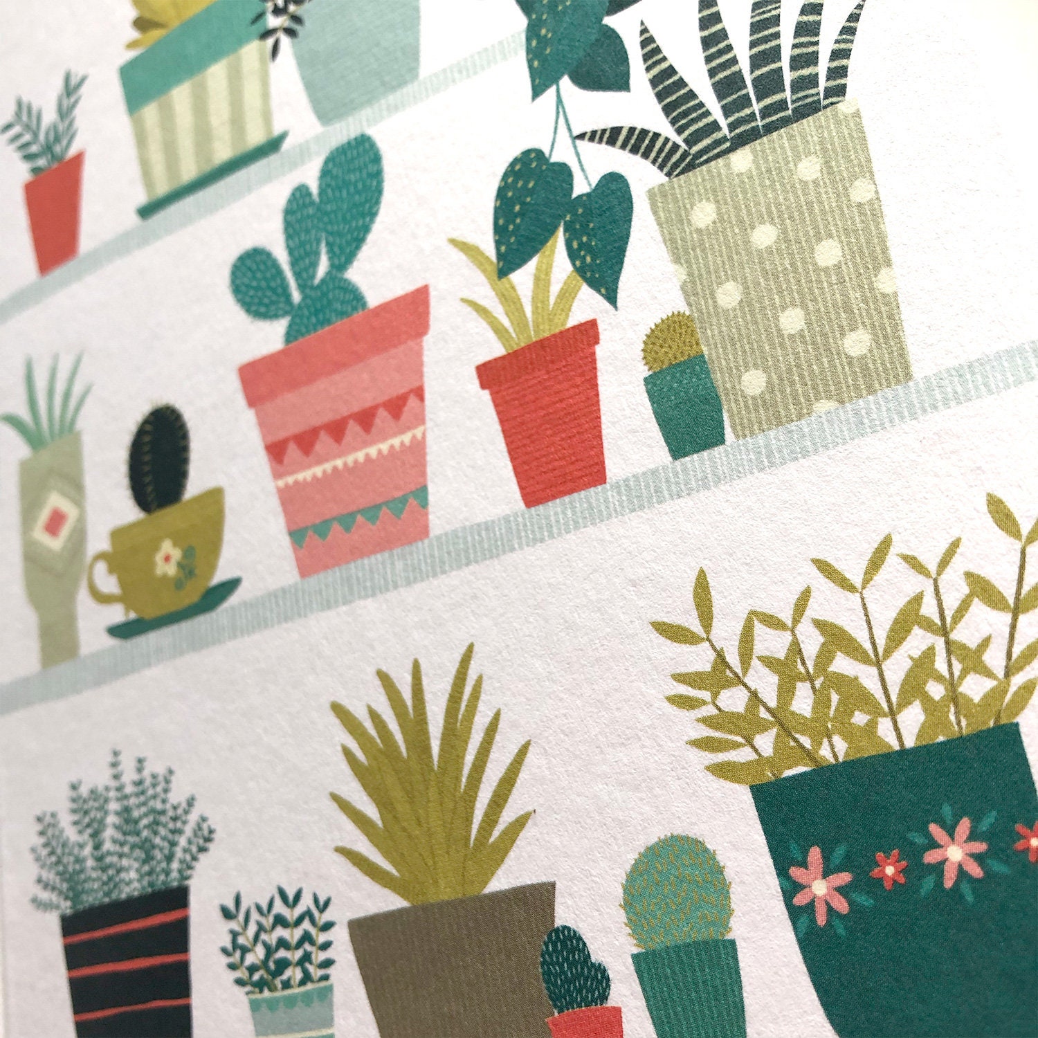 Pot Plant Card Floral card Mother's day card Garden | Etsy