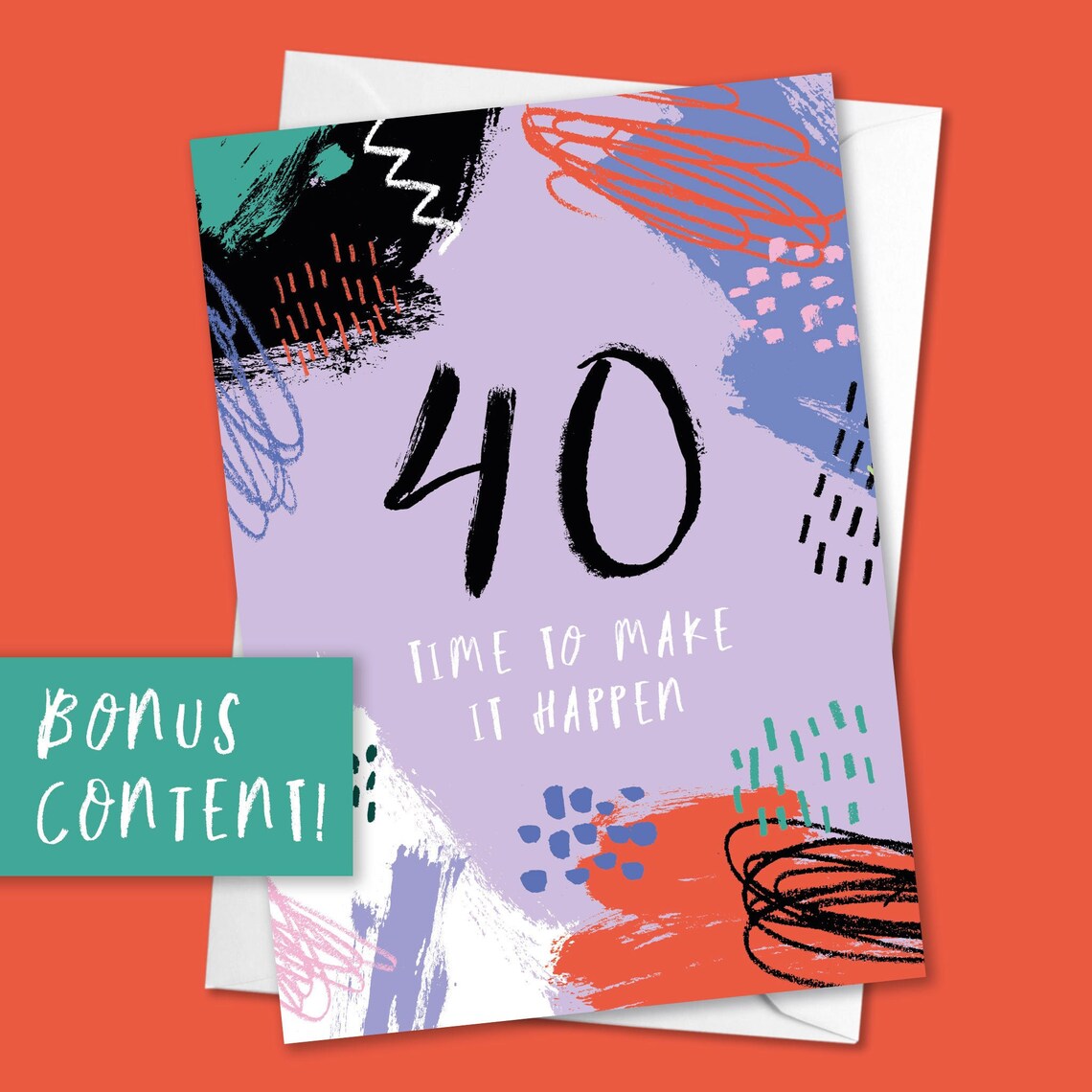 40th Birthday Cardlet Greetings Card With Bonus Content - Etsy