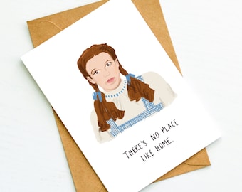 There's No Place Like Home Card Greetings Card Wizard of - Etsy