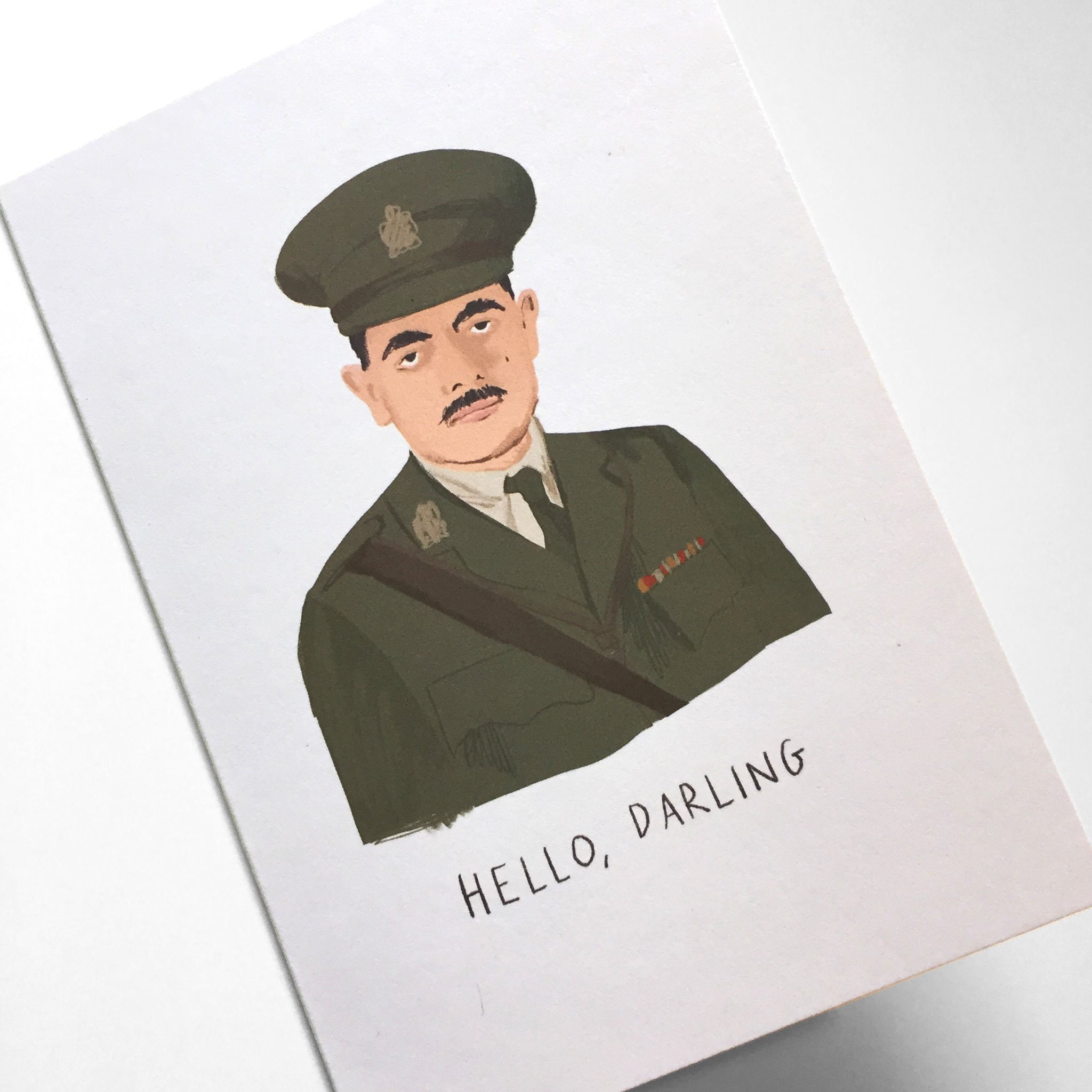 Hello Darling A6 Card Inspired by Black Adder Anniversary - Etsy UK