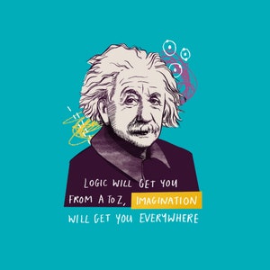 Albert Einstein Card | Inspiring Quote | Graduation Card | Einstein ...