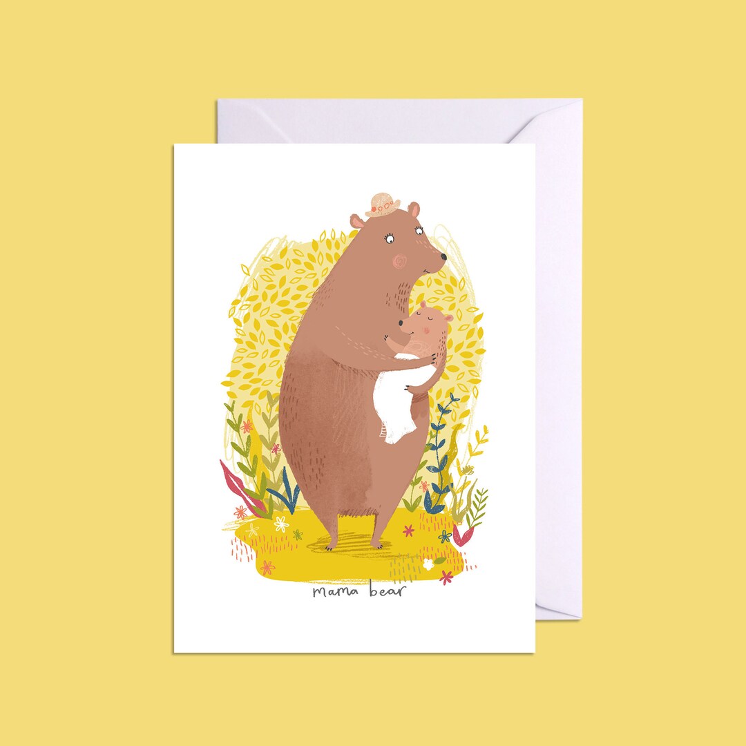 Mama Bear Card for Mum | New Mum Card | Mum's Birthday | Mama Bear Baby ...