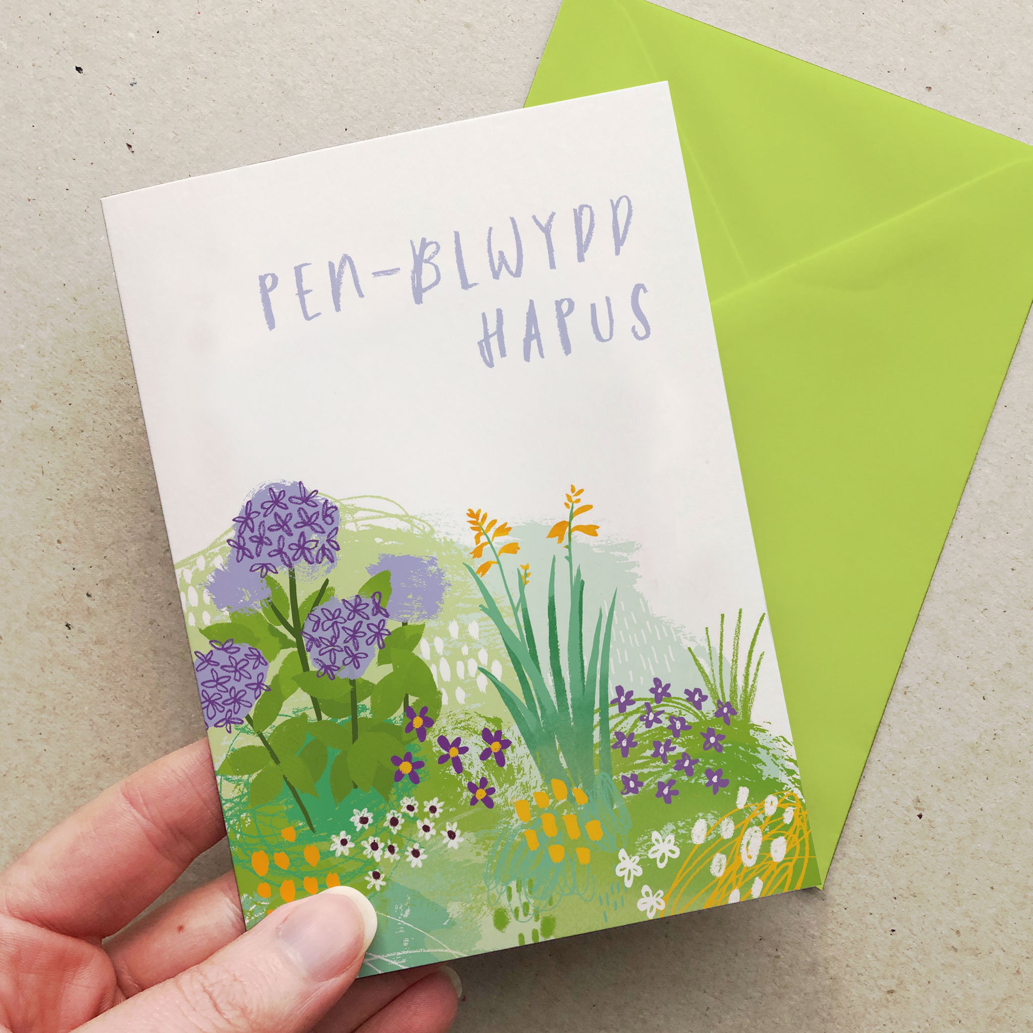 Pen-Blwydd Hapus Tarjeta A6 / Tarjeta de cumpleaños / Tarjeta | Etsy