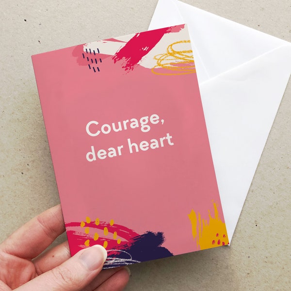 Courage Dear Heart - Etsy UK